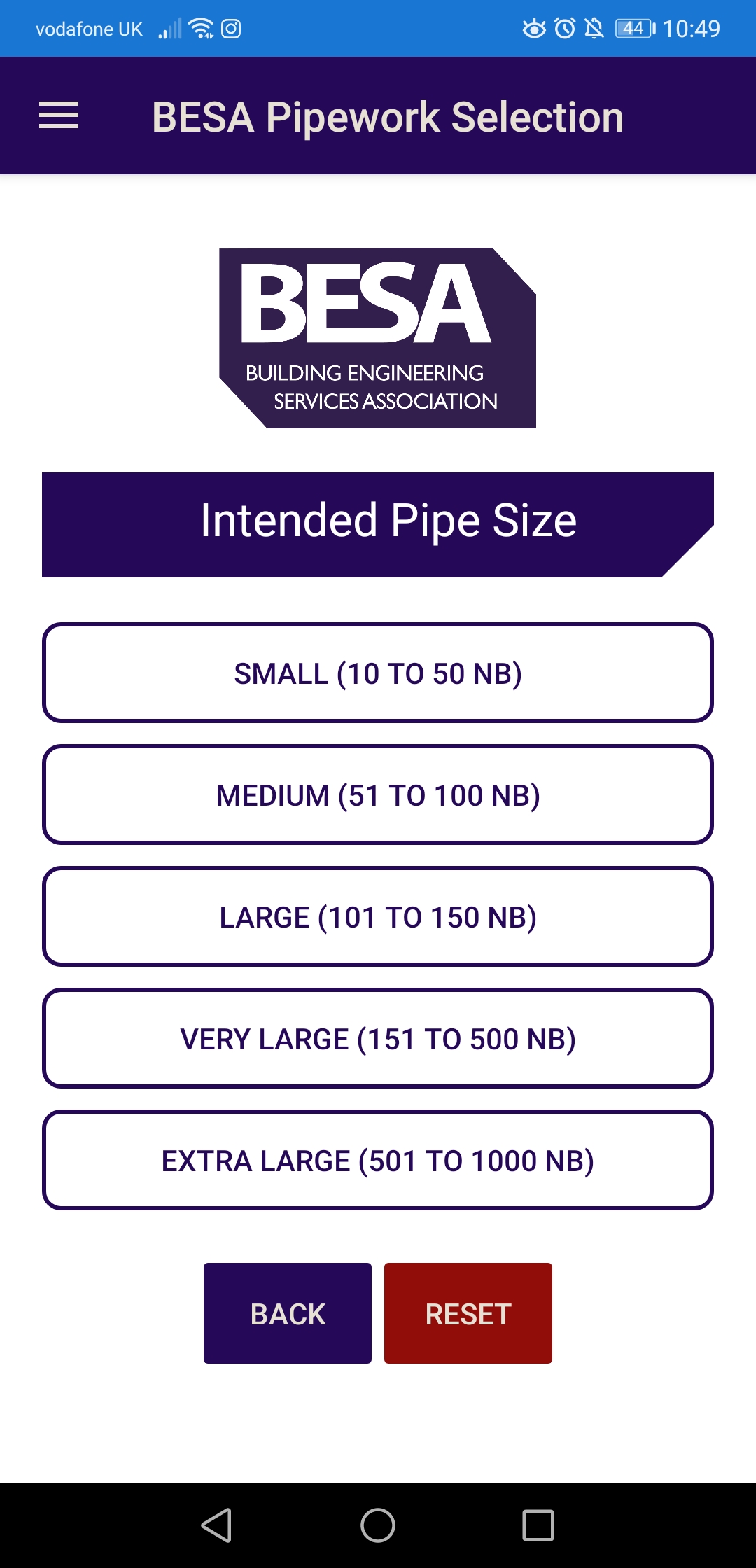 BESA Focus Areas | Pipe Selector Tools | BESA